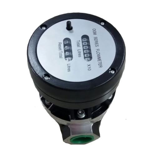 CIXIFM Diesel Fuel Oil Flow Meter OGM Oval Gear Flow Meter DN50 2" 30~300L/MIN Accuracy: 0.5% Mechanical Display Pressure: 1.0MPA Mechanical Display with Reset Function Without Filter