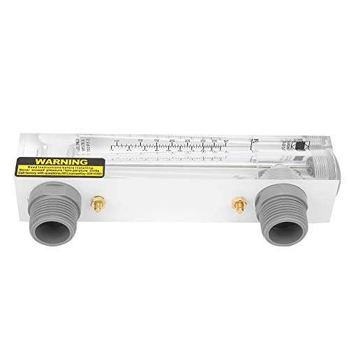 Respicefinem LZM-25 Panel Mount Meter 1-10GPM Accurate Liquid Measurement Acrylic Body Stainless Steel Float ZG1 Thread