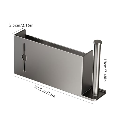 TNNOKL Convenient Kitchen Cabinet Organiser for Foil and Sandwich Bags Cupboard Door Storage Box Wall Mounted Bathroom Rack