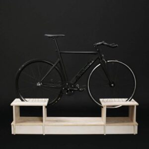 tv cabinet style bicycle storage rack