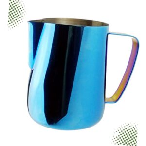 HOLIDYOYO Coffee Storage Cup Espresso Machines Latte Art Cup Tea Creamer Pitcher Cappuccino Maker Pitcher Coffee Container Simple Coffee Cup Espresso Shots Coffee Frothing Pitcher Blue