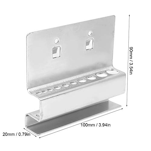 Hex Socket Wrench Storage Rack, Classified Organizer for Workshop with Hardware Tool Hanging Board, Zinc Plated Steel, 100mm or 3.94in,Loading Capacity:3~5Kg