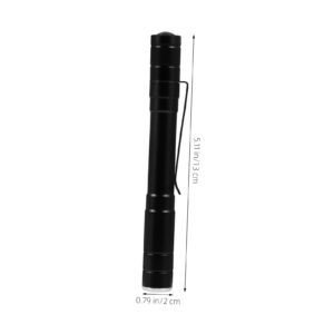 Anneome Doctor Pen for Diagnose Aluminum Alloy Pen Light Handheld Pen Light Medical Pen Light Black