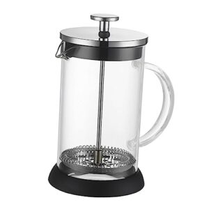 congarteno 1pc fashion coffee pot manual espresso machines tea strainer press tea maker tea brewer pot espresso maker press coffee machine manual espresso press coffee filtration teapot black