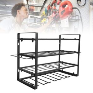 Power Tool Organizer, Large Power Tool Organizer Wall Mount, 4 Layers Garage Tool Organizers, Wall Mounted Power Tool Holder for Home, Garage, Warehouse, Workshop