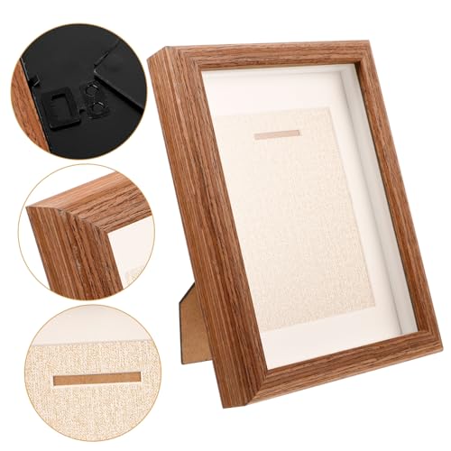 BCOATH Medal Storage Box Picture Frames Display Cabinet Table Top Display Case Display Shelf Photo Frame Display Shelves Badge Picture Holder Photo Display Frame Race Medal Display Wood