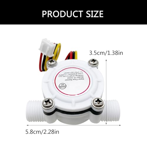 Small Water Flows Meter G1/4 Inch Connection 3.5-24V With Stable Pulses Frequency Water Flowing Monitors For Systems