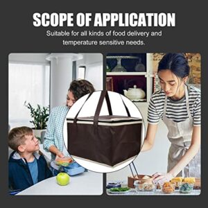 COLLBATH Aluminum Insulation Shopping for Insulated Pizza Reusable Grocery Food Carrier Food Storage Insulated Grocery Tote Coffee Non-woven Fabric