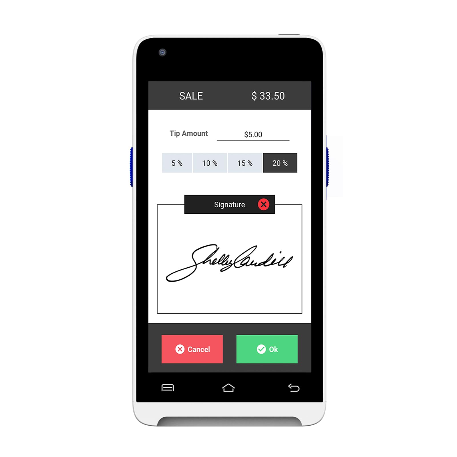 Valor PayTech VP350 Android PIN Pad Terminal | 5” Touchscreen, PCI PTS 5.x Security, 4MB RAM, Cortex Quad-Core Processor, Dual Pricing, and EMV Contactless Payments