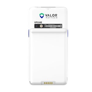 Valor PayTech VP550E POS Eco-Friendly Terminal | 5” Touchscreen, Android 12, 3.8V/3600mAh Battery, PCI PTS 6.x Certification, Paperless e-Receipts, Wi-Fi, 5G/4G/3G & Bluetooth 2.1/5.0