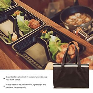 COLLBATH Aluminum Insulation Shopping for Insulated Pizza Reusable Grocery Food Carrier Food Storage Insulated Grocery Tote Coffee Non-woven Fabric