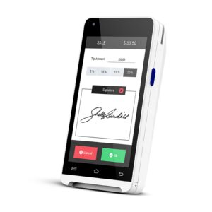 valor paytech vp350 android pin pad terminal | 5” touchscreen, pci pts 5.x security, 4mb ram, cortex quad-core processor, dual pricing, and emv contactless payments