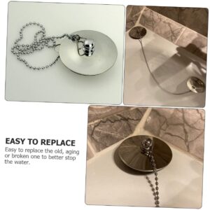 WOONEKY Bath Drainer Stopper Bathtub Kitchen Sink Stopper Bathtub Sink Stopper Bathtub Accessories Bathtub Drain Cover Hair Stopper for Tub Sink Drain Silver