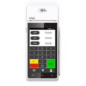 valor paytech vp500 pos android terminal | future-proof your business with 5.5” touchscreen, 7.2v/2600mah battery, dual pricing, secure payment options, and wi-fi/4g/bluetooth connectivity