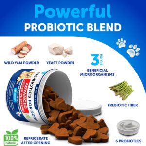 Probiotics for Dogs, Chews for Dogs - Probiotics & Prebiotic & Enzymes - Supports Digestion