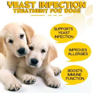 Natural Yeast Infection Treatment for Dogs, Dog Ear Infection Treatment Supports Dog Itch Relief, Dog Herbal Supplement, Helps to Support Itch Relief 2 fl oz