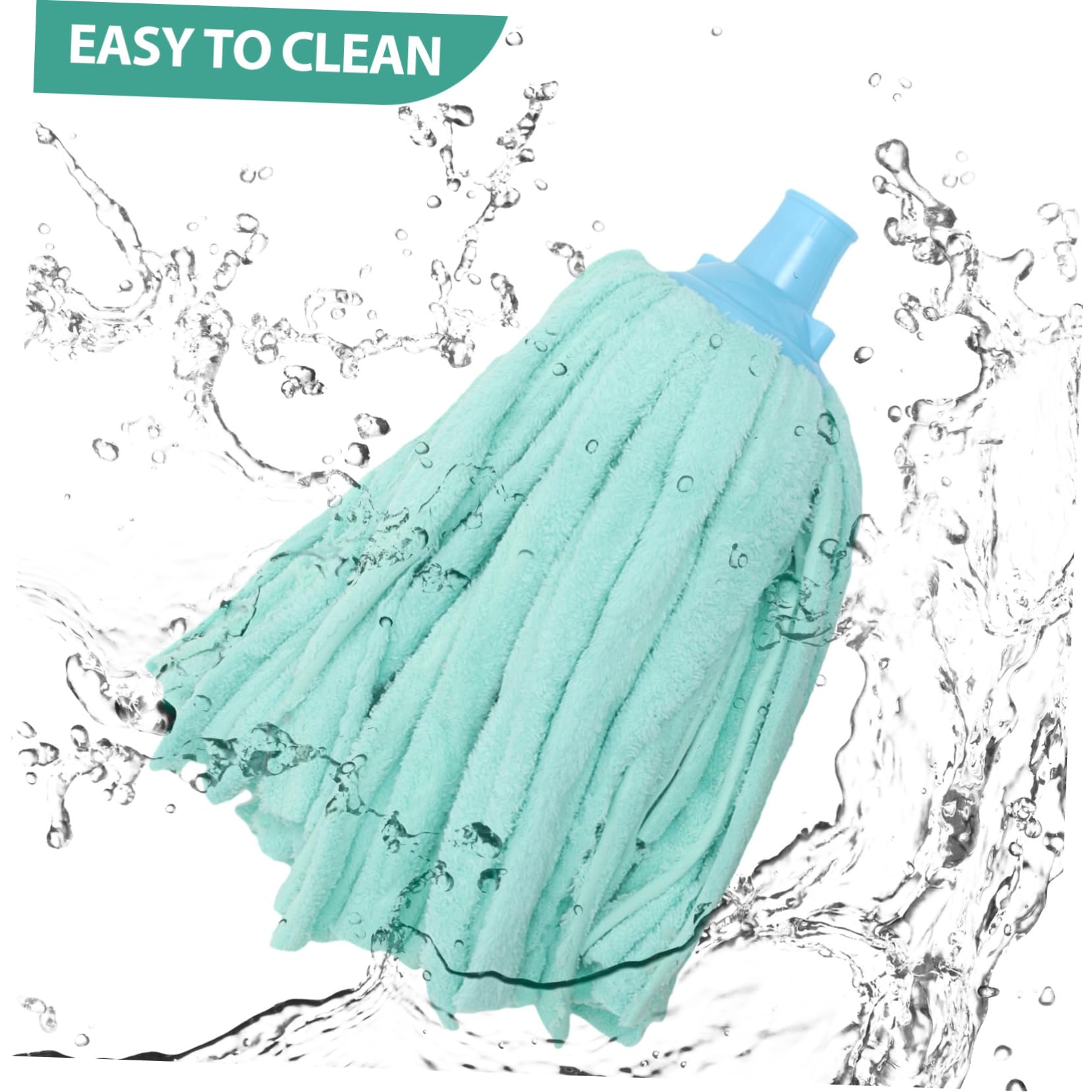 KOMBIUDA Vintage Mop Head Steam Mop Pad Practical Mop Head Reusable Mop Head Flip Mop Refill Commercial Mop Washable Mop Pad Floor Cleaner Mop Cotton Floor Cleaning Mop Head Cloth Green