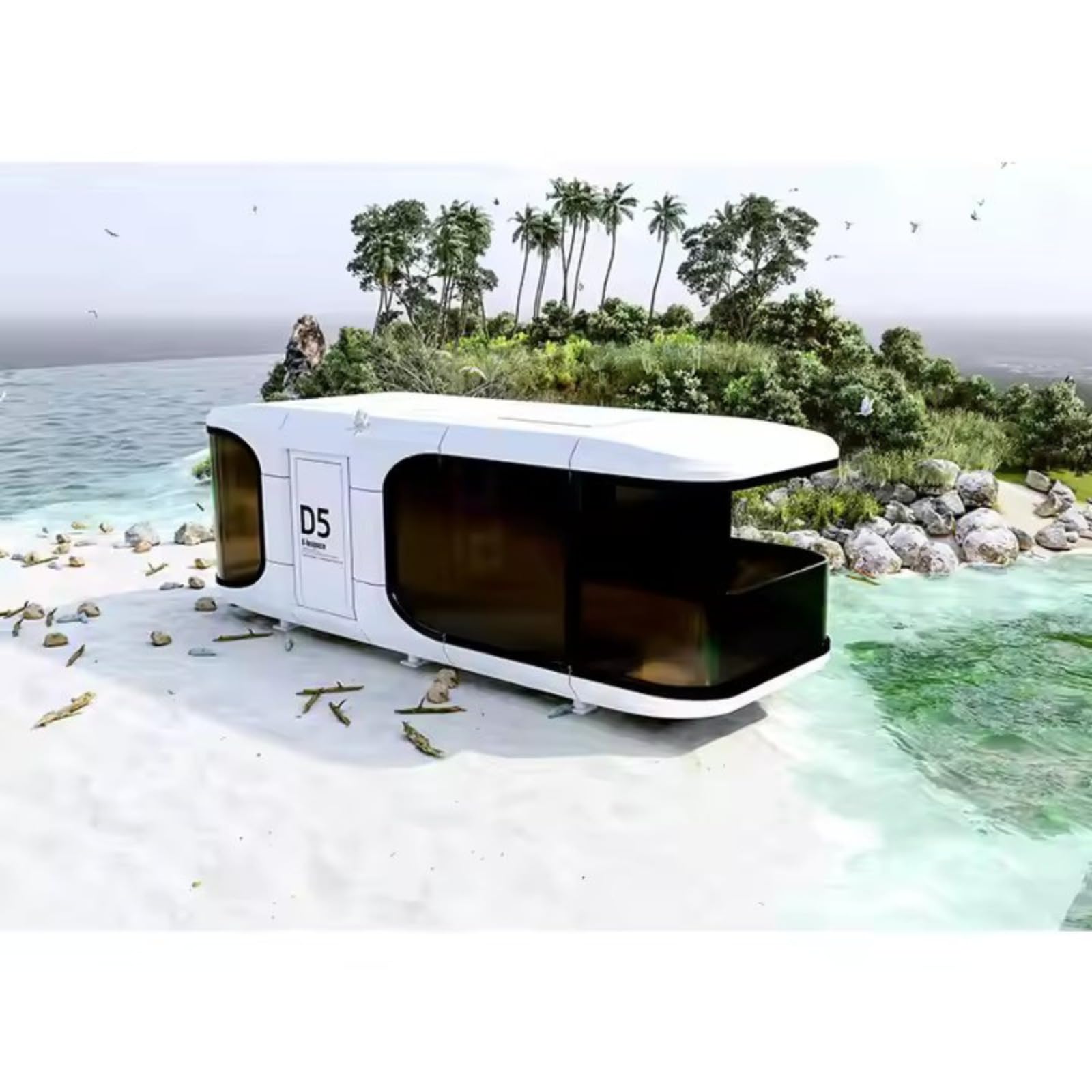 Tiny Home, Portable Container House,Outdoor House, Best use for Office, Construction site and Living, fabricated, Easy to Install,Capsule House, Luxury pod Hotel, B&B Best fabricated