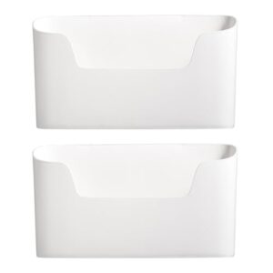 dsbaoma pack of 2 adhesive storage shelves practical fridge side storage rack functional kitchen cabinet door organizers box