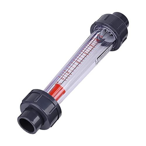 2PCS Plastic Tube Flowmeter, Water Meter, Made of Plastic, Good , Operates at 0-60°C, Fit for DN15 Tube, Clear Scale Line