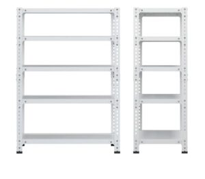 jinlifortoy household storage rack, adjustable display rack, basement balcony storage rack, carbon steel storage rack (white, 47.2 * 15.7 * 70.8in)