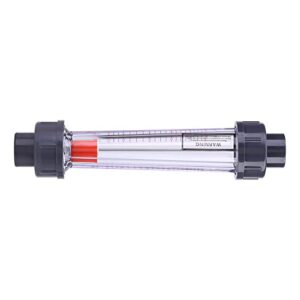 2PCS Plastic Tube Flowmeter, Water Meter, Made of Plastic, Good , Operates at 0-60°C, Fit for DN15 Tube, Clear Scale Line