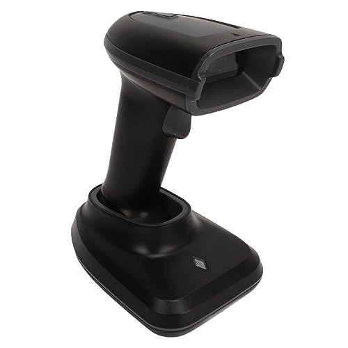 NDNCZDHC Barcode Scanner with Base, 2.4G Bluetooth Bar Code Reader QR Code Scanner for Warehouse, Library, Supermarket