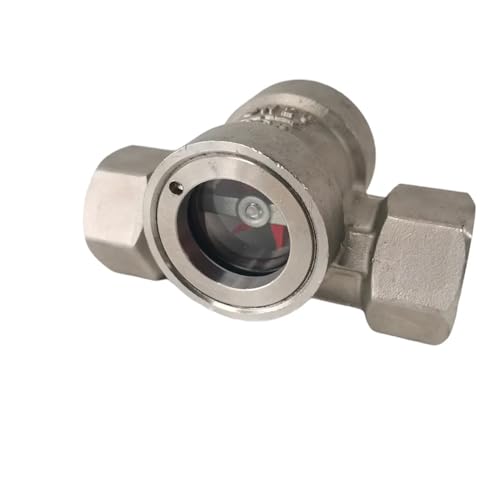 Sight Water Flow Indicator BSP Stainless Steel 304 with Plastic Impeller(1")