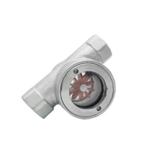 1/4" 3/8" 1/2" 3/4" 1" - 2" bspt female window sight glass flow indicator with impeller 304 stainl(bspt,ss304_1-1/4")