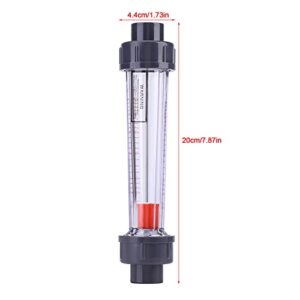 2PCS Plastic Tube Flowmeter, Water Meter, Made of Plastic, Good , Operates at 0-60°C, Fit for DN15 Tube, Clear Scale Line