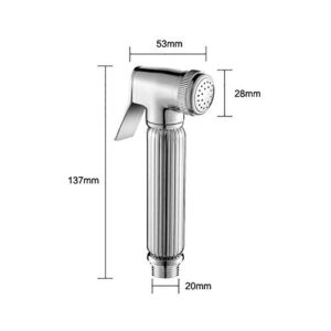 JIYTG Bidet Faucet All Copper Hand Held Bidet Sprayer Hygiene Kit Diaper Sprayers Toilet Spray Gun Toilet Bidet Flusher