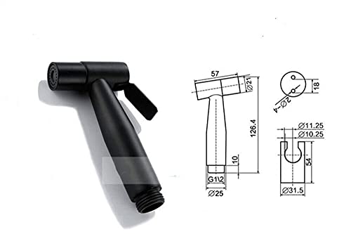 JIYTG Thermostatic Chrome Bidet Douche Set Spray Gun 304 Stainless Steel Bidet Sprayer Toilet Flushing Body Cleaner