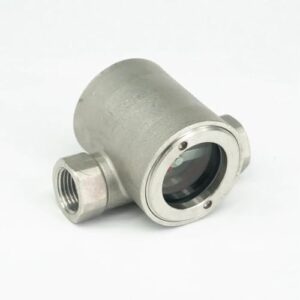 1/2" bsp female ss304 stainless steel glass window sight flow indicator with impeller 2.5 mpa