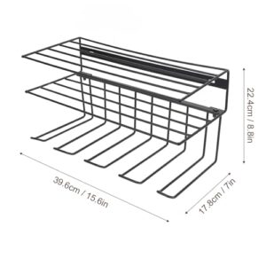 CDQL Power Tool Organizer Wall Mount Storage Rack, Garage Organizer, Heavy Duty 3 Layer Tools Shelf for Storage Power Tool Drill