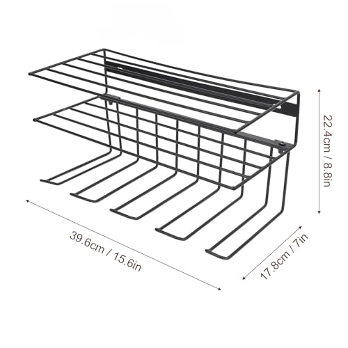 CDQL Power Tool Organizer Wall Mount Storage Rack, Garage Organizer, Heavy Duty 3 Layer Tools Shelf for Storage Power Tool Drill