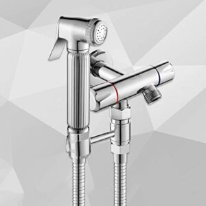 jiytg bidet faucet all copper hand held bidet sprayer hygiene kit diaper sprayers toilet spray gun toilet bidet flusher