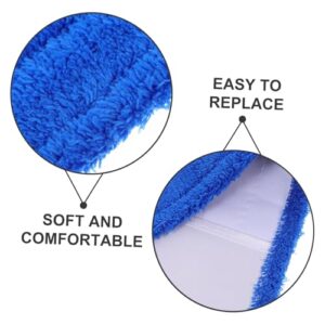 Healeved 4pcs Mop Replacement Cloth Reusable Mop Pads Commercial Cleaning Refills Mop Filling Pad Replacement Mop Pad Floor Cleaner Mop Mats Clean Mop Pad Mop Pads Coral Fleece