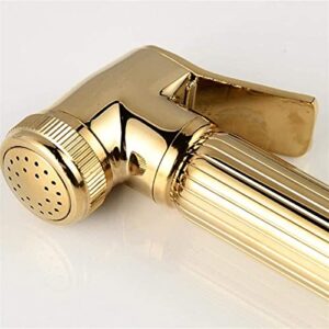 JIYTG Toilet Bidet All Copper and Cold Women's Toilet Toilet Angle Valve Spray Gun Set Bidet Bidet Bidet