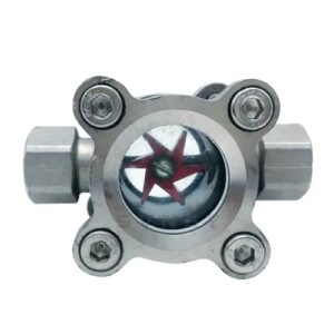 1/2" 3/4" 1" 1-1/4" 1-1/2" 2" bspt female 304 stainless window sight glass flow indicator with impeller water oil(1-1/4")