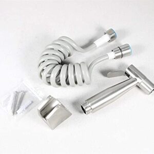 JIYTG Handheld Bidet Spray Kit 304 Stainless Steel Bidet Sprayer Toilet Spray Gun Faucet Booster Bidet Nozzle