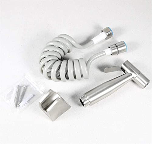 JIYTG Handheld Bidet Spray Kit 304 Stainless Steel Bidet Sprayer Toilet Spray Gun Faucet Booster Bidet Nozzle