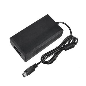 musstad ac/dc adapter compatible with partner tech rp-320 partnertech pos receipt printer 3 prong power supply cord cable charger input: 100-240 vac 50/60hz worldwide voltage use mains psu