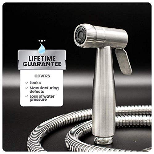 JIYTG Bidet Toilet Shower Bidet Sprayer Spray Douche kit Stainless Steel Bidet Booster Nozzle Toilet Spray Gun Set Shower