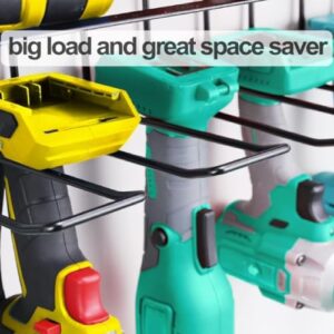 CDQL Power Tool Organizer Wall Mount Storage Rack, Garage Organizer, Heavy Duty 3 Layer Tools Shelf for Storage Power Tool Drill