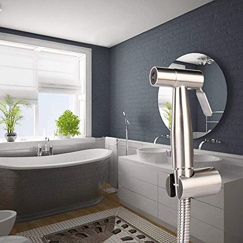 JIYTG Bidet Shower Bidet Sprayer Stainless Steel Women's wash Device Booster Nozzle Toilet Spray Gun Set Shower Washer Showerheads