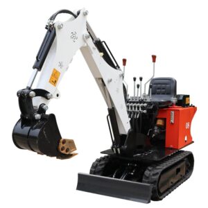 Mini Digger Hydraulic- Crawler Excavator with Bucket Hydraulic Thumb Clip,Trencher Digger Machine for Construction Works, Garden, Farms, Roads