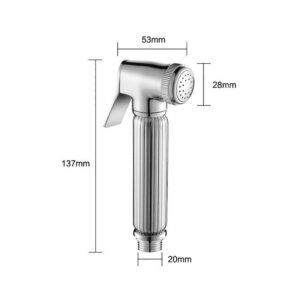 JIYTG Bidet Faucet All Copper Hand Held Bidet Sprayer Hygiene Kit Diaper Sprayers Toilet Spray Gun Toilet Bidet Flusher