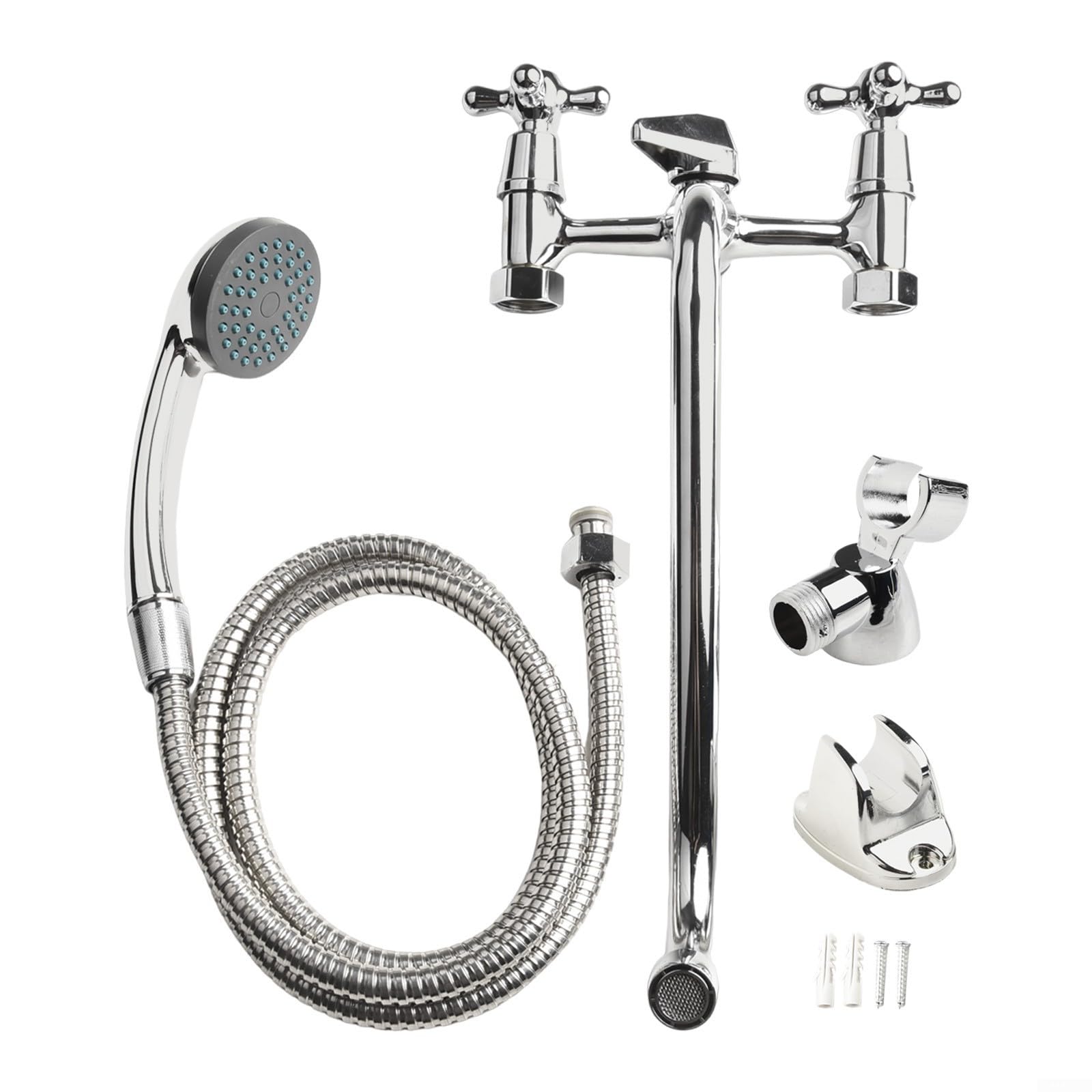 Handheld Toilet Bidet Faucet Sprayer Set Stainless Steel Bathroom Flush Shower Head Nozzle Hose Kit Bidet Attachments