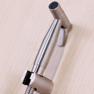 JIYTG Chrome Toilet Sprayer Bidet Sprayer Shower Kit 304 Stainless Steel Toilet Spray Gun Faucet Set Wash Body Cleaner