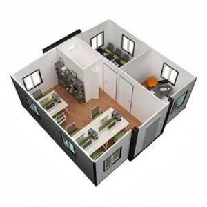 Luxury Container Houses Light Steel Prefabricated Villas Expandable Furniture Features 20ft